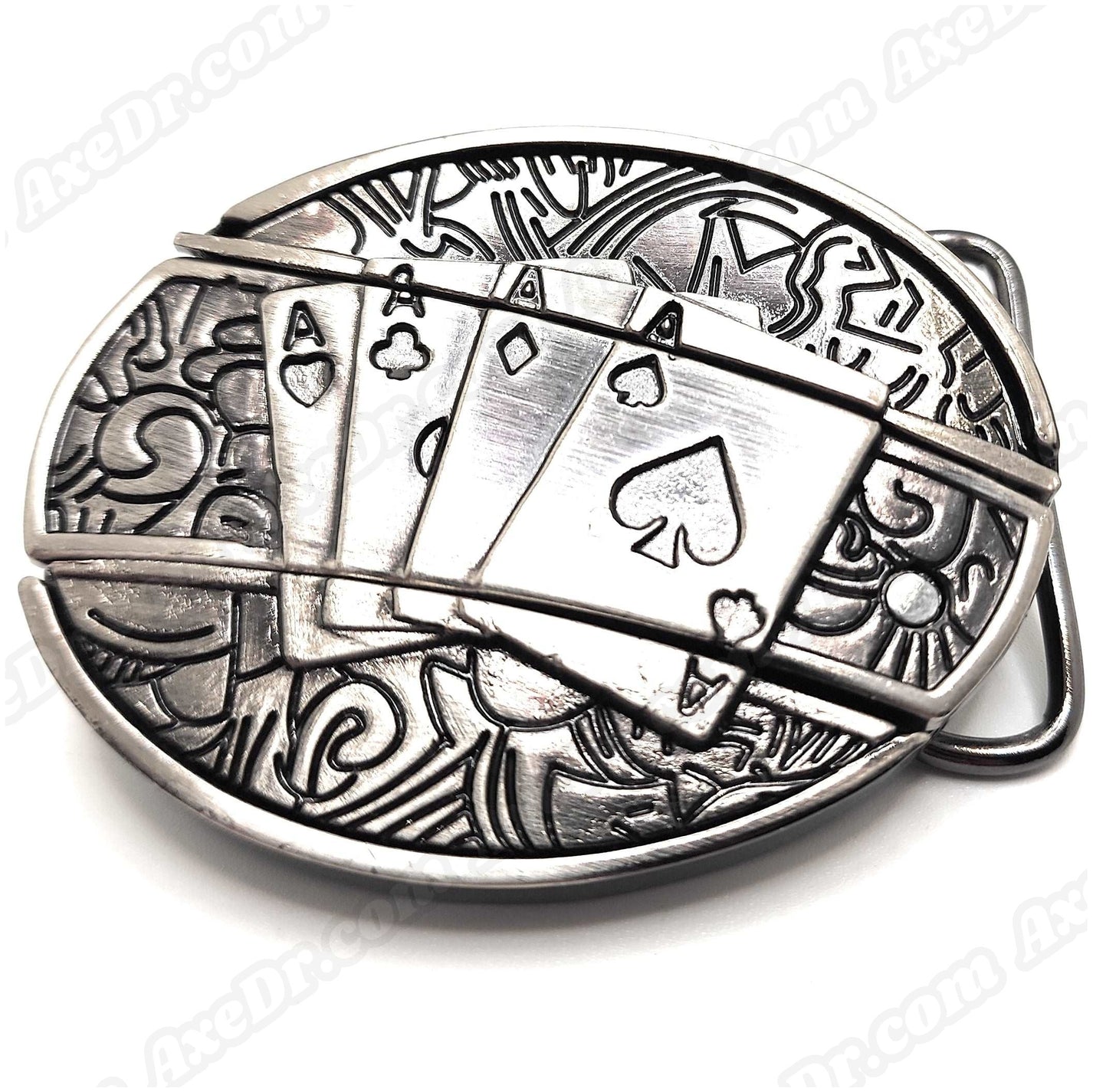 4 Aces Folding Knife Belt Buckle – shop.AxeDr.com